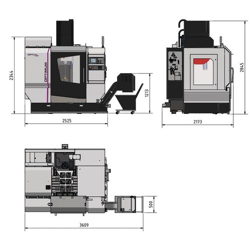 OPTImill F 150E CNC milling machine